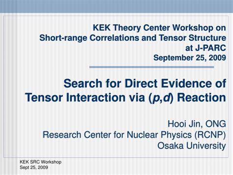 Ppt Tensor Interaction S In Atomic Nuclei Powerpoint Presentation