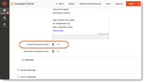 fully customizable email notifications magento 2 blue form builder