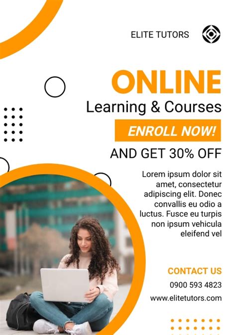 Online Classes Flyer Template Postermywall