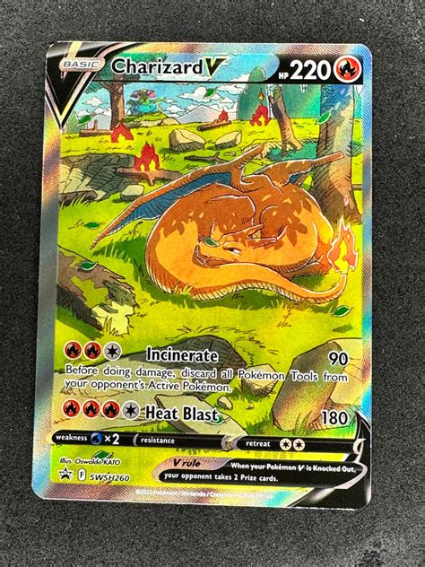 2022 Pokemon Black Star Promo Swsh260 Charizard V Full Art Boomerang