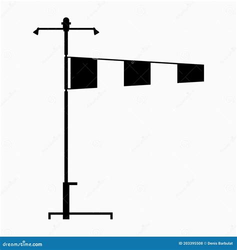 Airfield Wind Direction Indicator Windsock Stock Vector Illustration Of Direction Weather