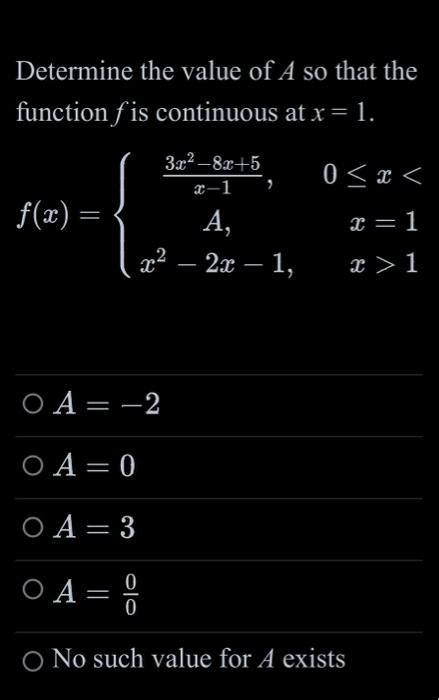 Solved Determine The Value Of A So That The Function F Is Chegg Com