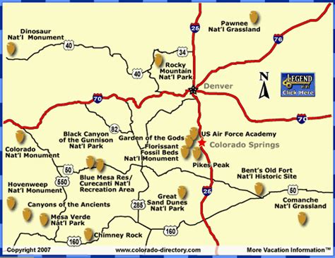 Colorado National Parks Map