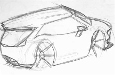 Hatchback Humanoid Sketch Drawings Art