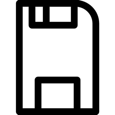 Save Basic Rounded Lineal Icon