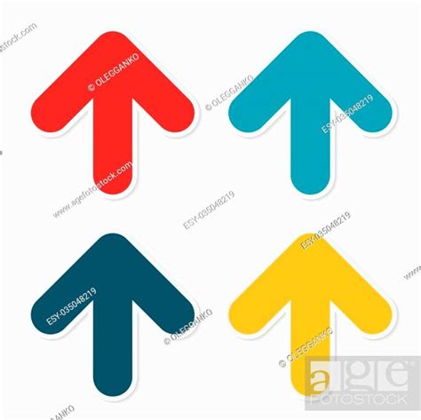 Abstract Vector Arrow Icon Template Vector Illustration Of Cursor