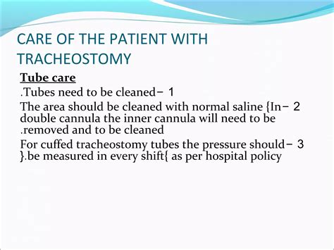 Tracheostomy Care Ppt