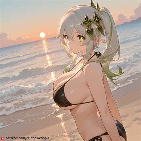 Rule 34 Ai Generated Beach Beautfiul Background Bikini Huge Breasts