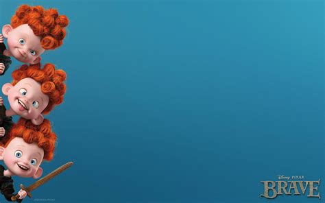 Download Disney Brave Triplets Minimalist Wallpaper