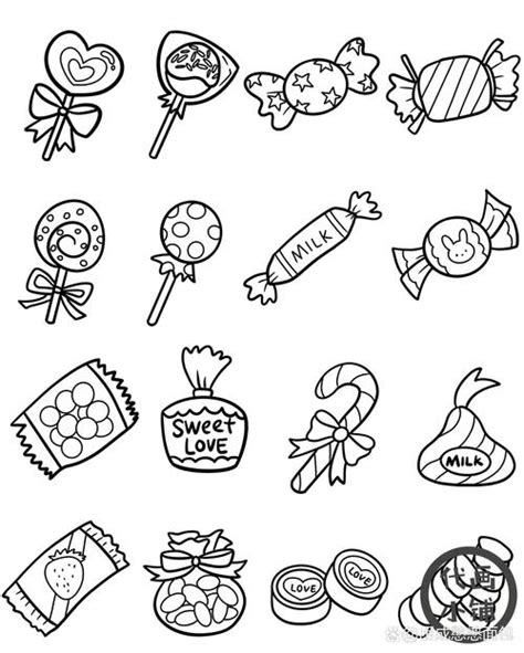 糖可爱简笔画卡通人物 简笔画图片大全