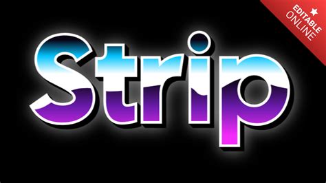 Strip Text Effect Generator