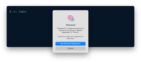 Use 1password To Authenticate The Sourcegraph Cli With Biometrics