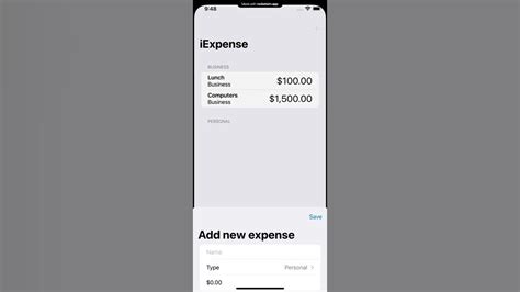Iexpense App And Challenges From Days 35 38 Of 100daysofswiftui Youtube