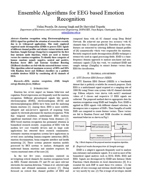 2ensemble Algorithms For Eeg Based Emotion Recognition Pdf