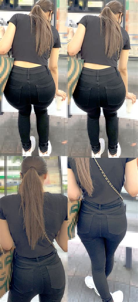 ピチピチピタパンヒップ208 ムチムチパンツで前屈み！！極エロスタイルのバス待ちお姉様！！ J Hip