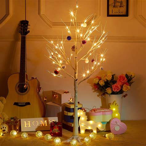 Outdoor Twig Tree Garden And Lights