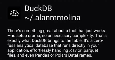 Duckdb ~alanmmolina