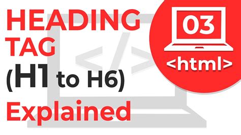3 Heading Tags H1 To H6 In Html Explained Web Development
