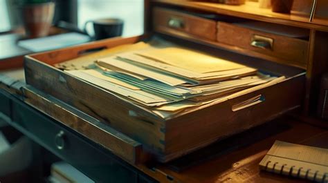 A Photo Of A Letter Tray With Documents Premium Ai Generated Image