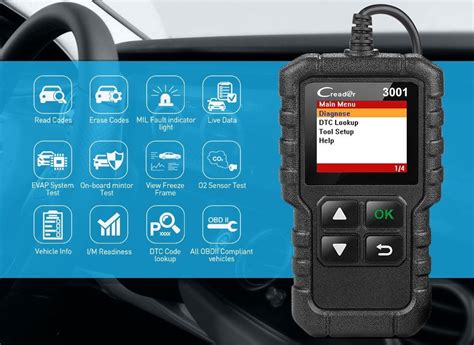 Launch Obd2 Code Reader Scanner Full Obd Ii Eobd Diagnostic Tool Multilingual Free Update Online