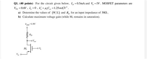 [solved] q1 40 points for the circuit given below