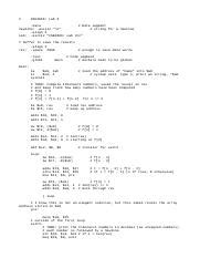 Lab3 S CSE3666 Lab 3 Data Data Segment Newline Asciiz N