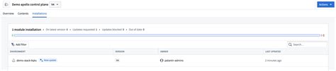 Managing Modules • Update A Module Installation • Palantir