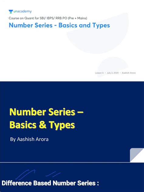 Number Series Basics And Types With Anno Pdf