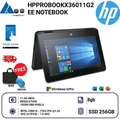Jual Laptop Hp Probook X360 11 G2 Ee Ram 8gb Ssd 256gb Layar 11 Inchi 2 In 1 Touchscreen Di