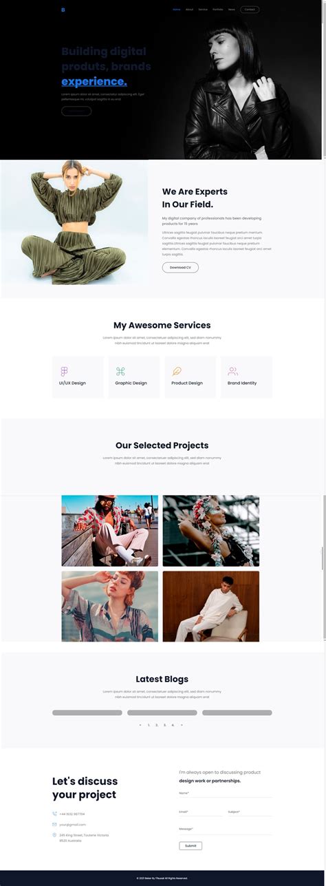 个人展示主页面html，个人信息展示页面设计 17素材网