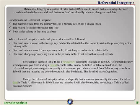 Cbse Xii Database Concepts And Mysql Presentation Ppt