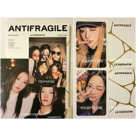 Le Sserafim 迷你二輯 Antifragile Vol1 午夜瑪瑙 全專 配專 櫻花 采源 一葉 恩採 允真 蝦皮購物
