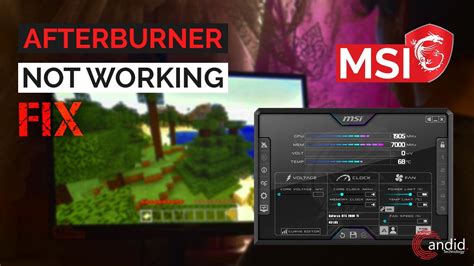 Fix Msi Afterburner Not Working Youtube