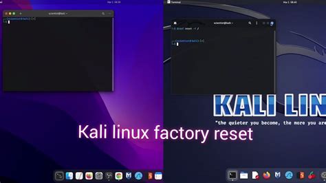 Quick And Easy Kali Linux Factory Reset Reinstall Or Manual Reset Youtube