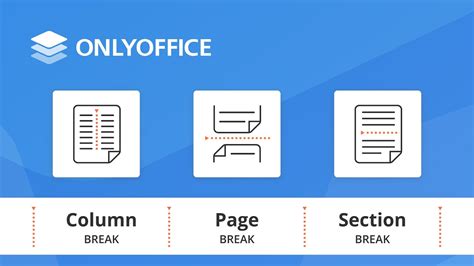Page Break Column Break And Section Break In Onlyoffice Docs Youtube