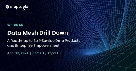Snaplogic On Linkedin [webinar] Data Mesh Drill Down A Roadmap To Self Service Data Products…