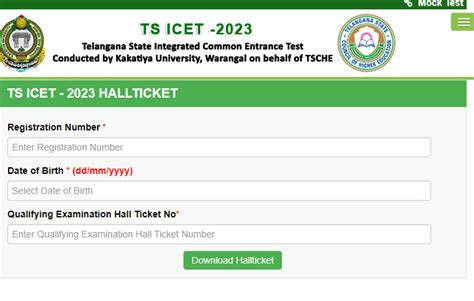 Ts Icet Hall Ticket 2023 Out Direct Download Link