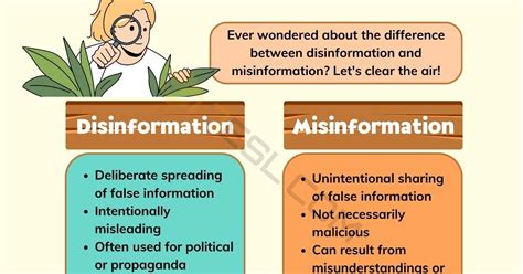 Disinformation Vs Misinformation Whats The Difference • 7esl
