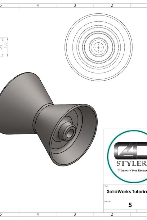 Solidworks Exercise 5 Revolve Tutorial