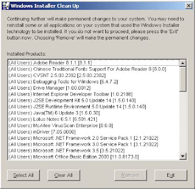 Dan Dar3 Windows Installer CleanUp Utility