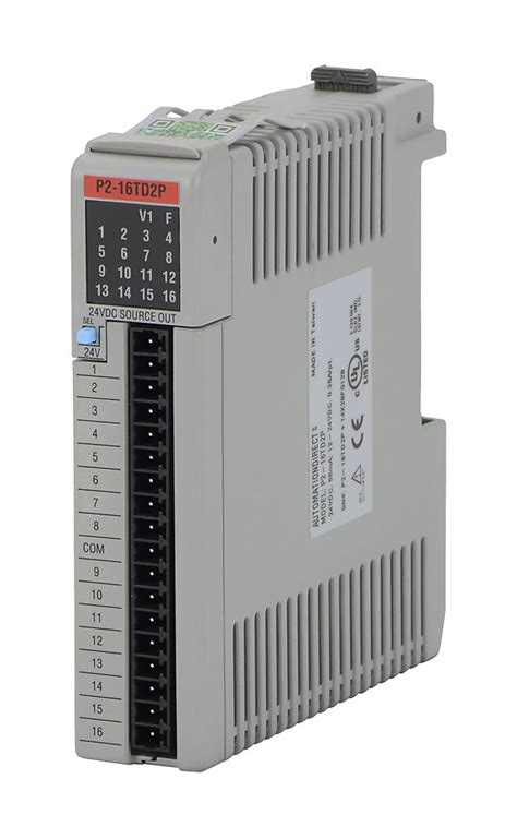 Discrete Output Module 16 Pt 24 VDC PN P2 16TD2P AutomationDirect