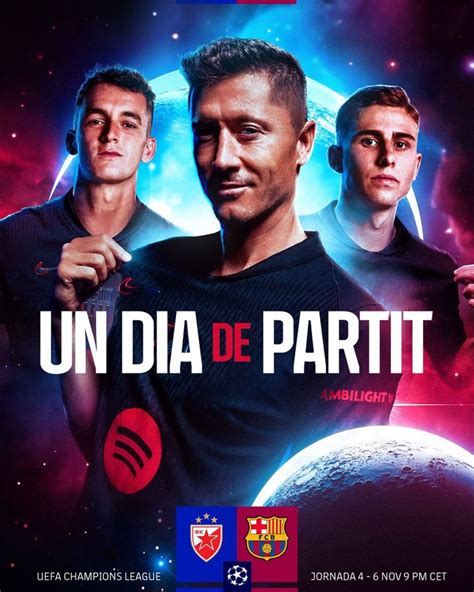 Diseño De Póster Liga De Campeones Barcelona Barça