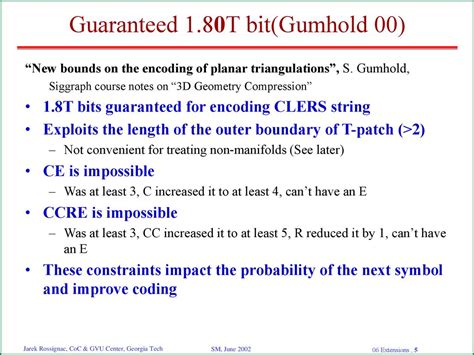 extensions to edgebreaker ppt download