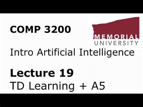 Free Video Intro To Artificial Intelligence Temporal Difference