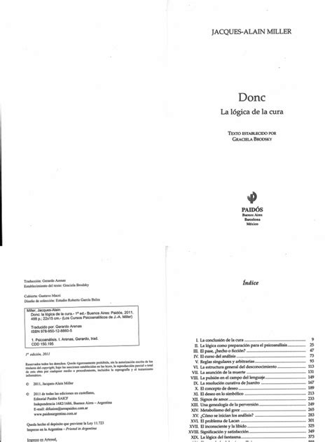 Donc La Logica De La Cura Miller 1pdf Compress Pdf