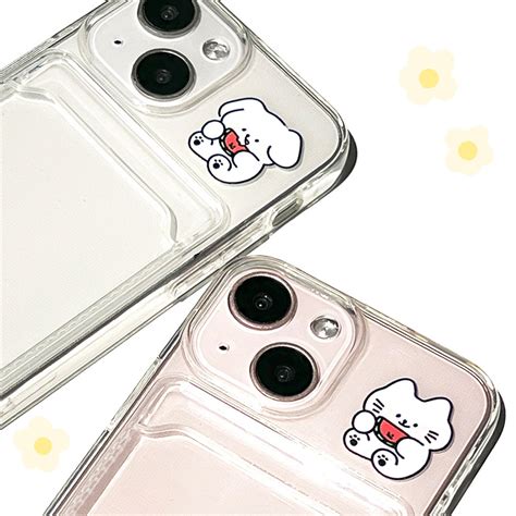 [카드수납] 🍉포켓젤리 수박 댕냥이 케이스 커플 하찮은 귀여운 폰케이스 우정 커플 선물 에이블리