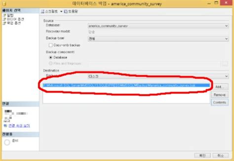 Sql Server 물리적 백업