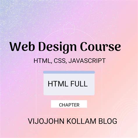 html full chapter english video course