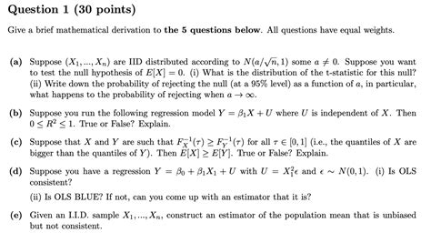 Solved Suppose You Run The Following Regression Model Y Chegg Com