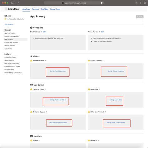 publish ios app document